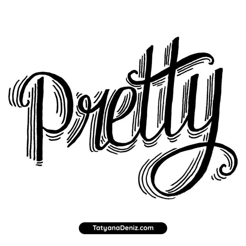 Hand Lettering for Kawaii Drawings (Part 1)