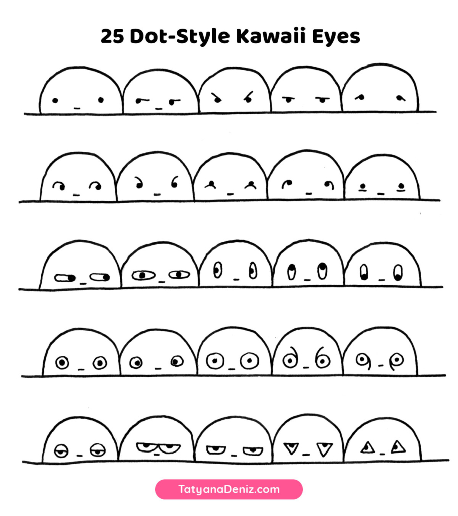 How to Draw Kawaii Eyes and Mouths