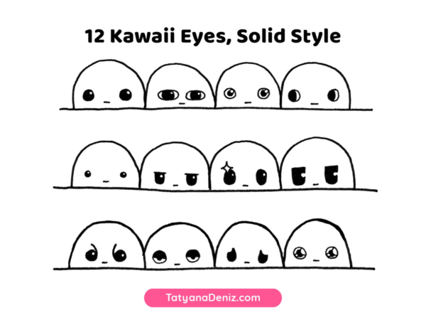 How to Draw Kawaii Eyes and Mouths