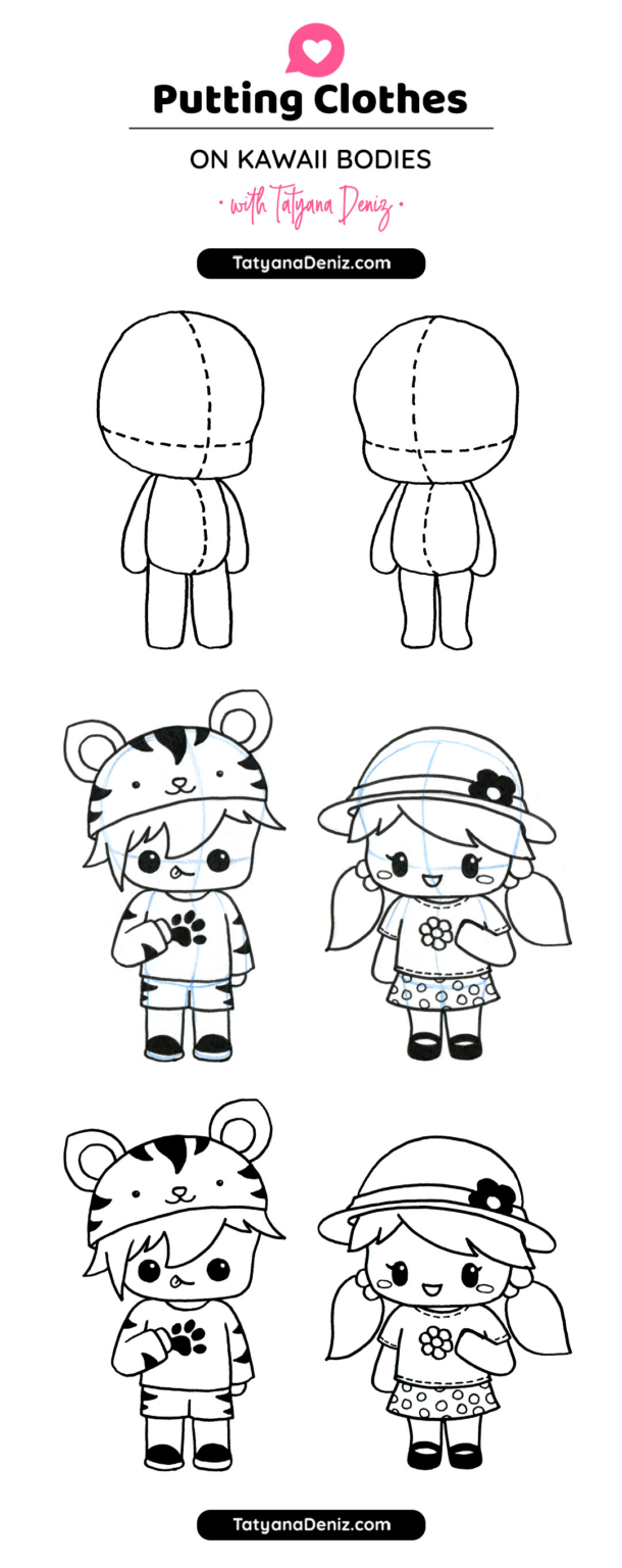 How to Draw Clothes for Kawaii Characters