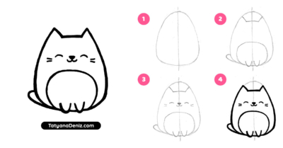 How to Draw Kawaii Animals: 4 Easy Step-by-step Tutorials
