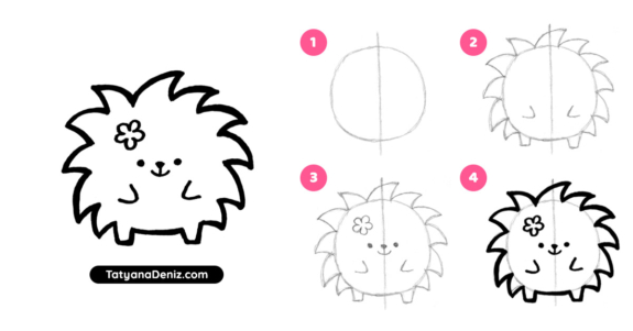 How to Draw Kawaii Animals: 4 Easy Step-by-step Tutorials