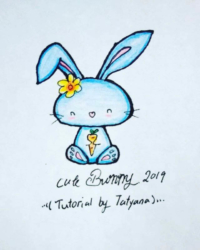 How to Draw Cute Easter Bunny | Guided Drawing Video Tutorial