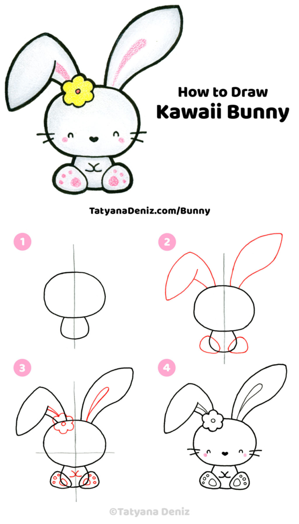 How to Draw Cute Easter Bunny | Guided Drawing Video Tutorial