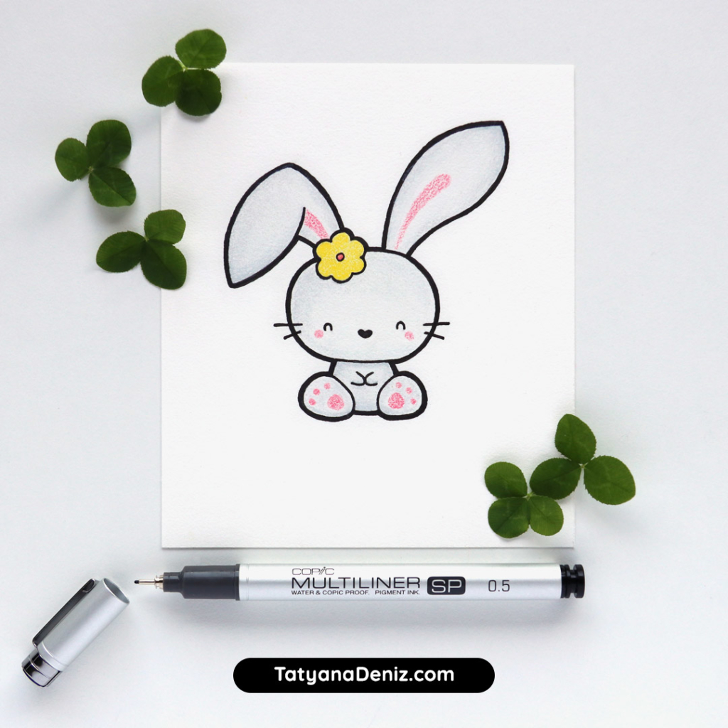 How to Draw Cute Easter Bunny | Guided Drawing Video Tutorial
