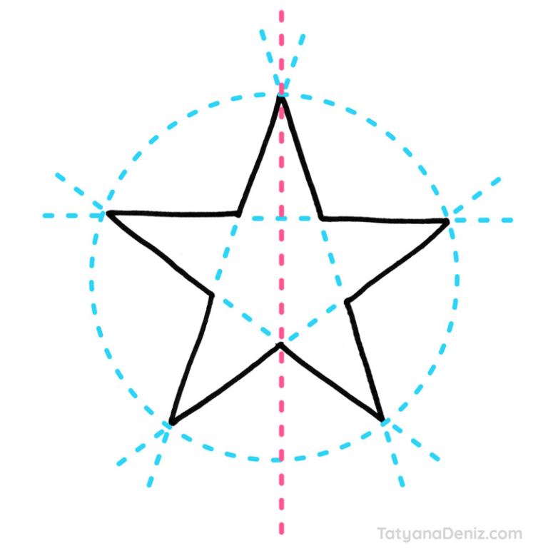 How to Draw a Star Freehand with Free Printable Worksheets