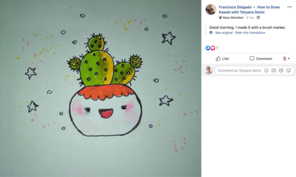 Student gallery of drawings based on tutorials by Tatyana Deniz