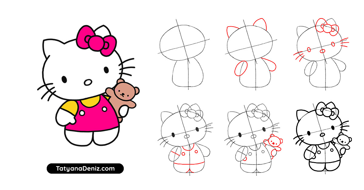  How To Draw Hello Kitty Step By Step With Simple And Easy Drawing Tutorial Vrogue