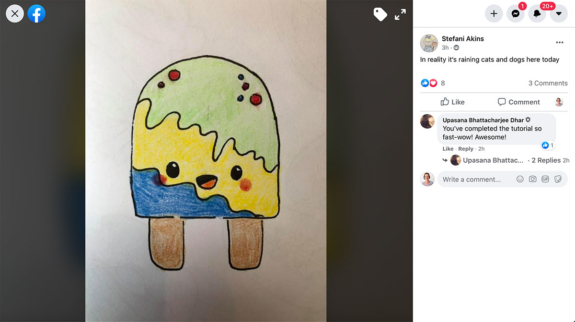 How to Draw Cute Cartoon Popsicle with a Face Step-by-step