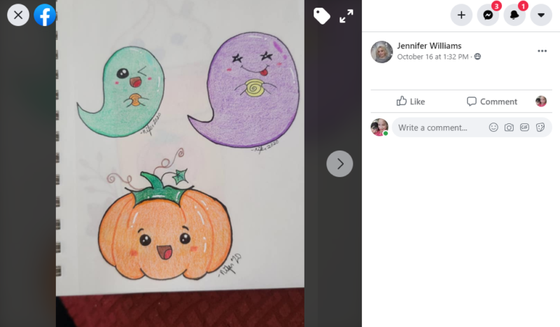 How to draw a cute Halloween ghost drawing tutorial