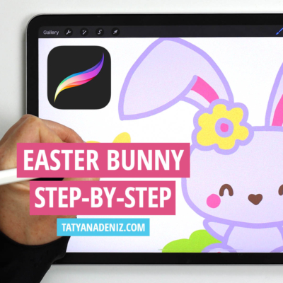 How to Draw Cute Easter Bunny | Guided Drawing Video Tutorial
