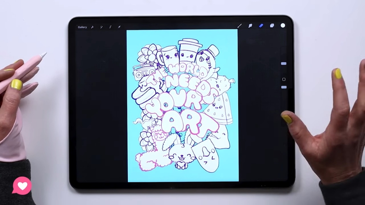 Create a FULL PAGE Doodle in Procreate: Step-by-step Tutorial