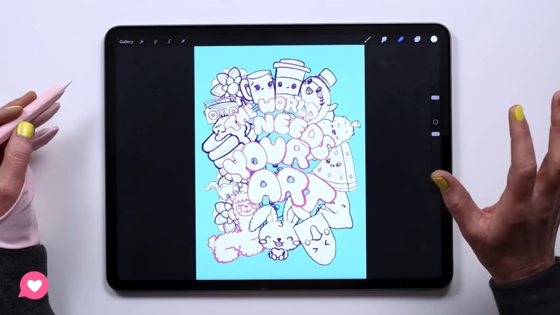 Create a FULL PAGE Doodle in Procreate: Step-by-step Tutorial