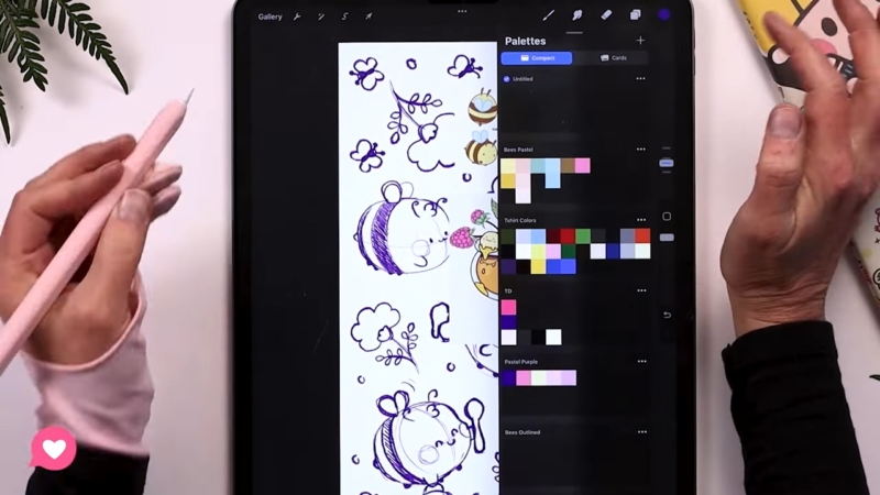 How to COLOR line art in Procreate