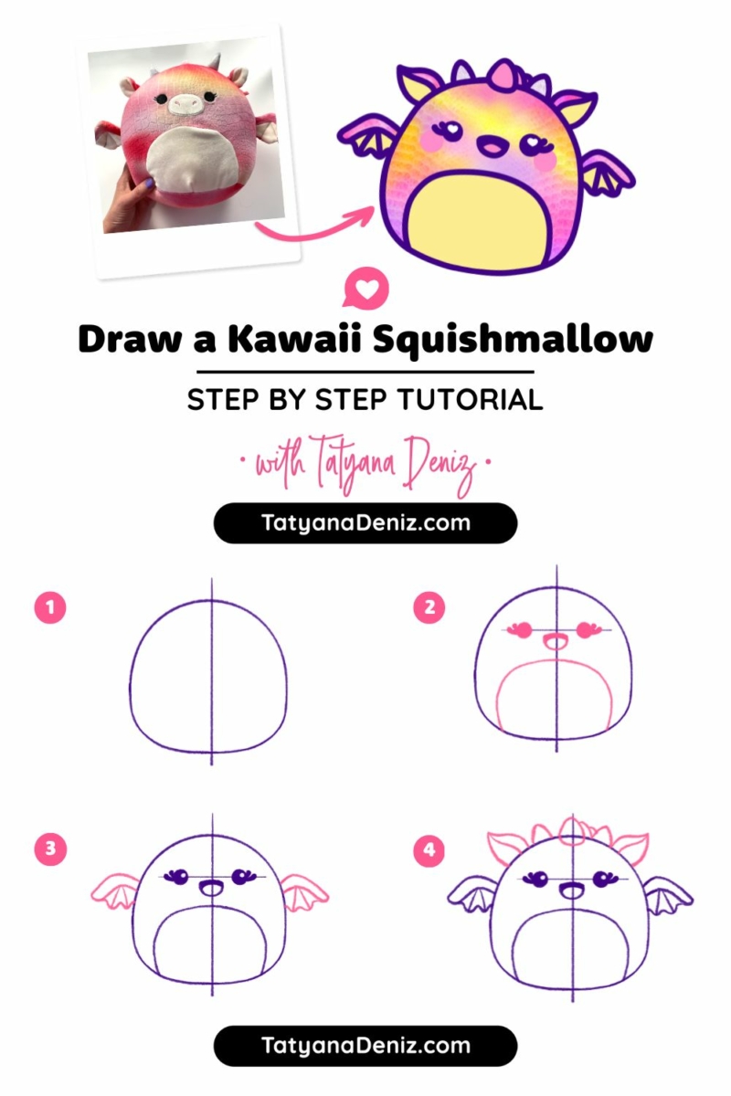 Design a Kawaii Character Inspired by a Squishmallow Plushie
